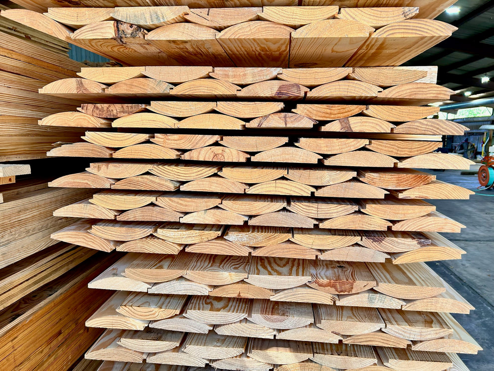 Log Cabin Siding 2x8x10' Knotty #2 Grade Pine – TexasVJoint.com