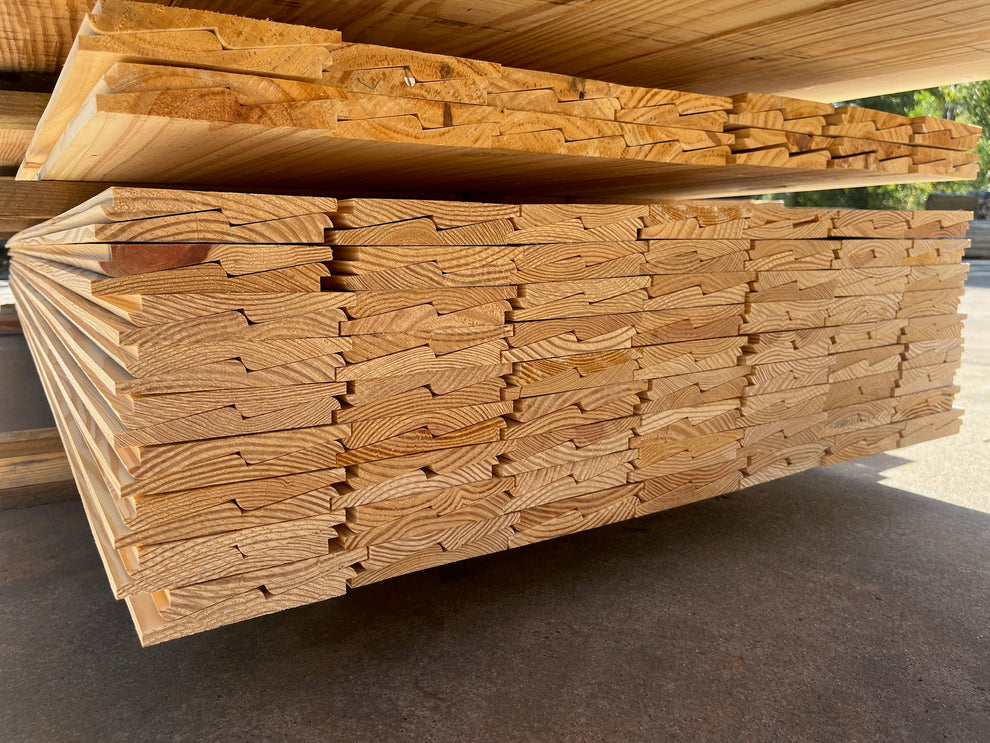 Pine #117 Double Tear Drop Siding 1x6x10' – TexasVJoint.com