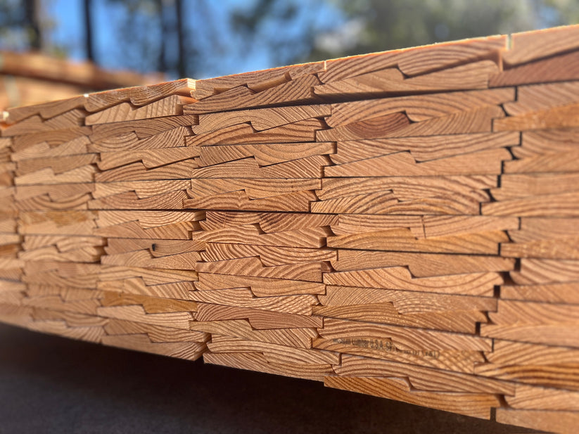 Pine #117 Double Tear Drop Siding 1x6x10' – TexasVJoint.com