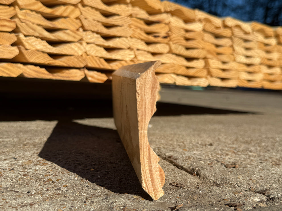 1x4x10' Crown Moulding "Colonial" #1 "D" Grade – TexasVJoint.com