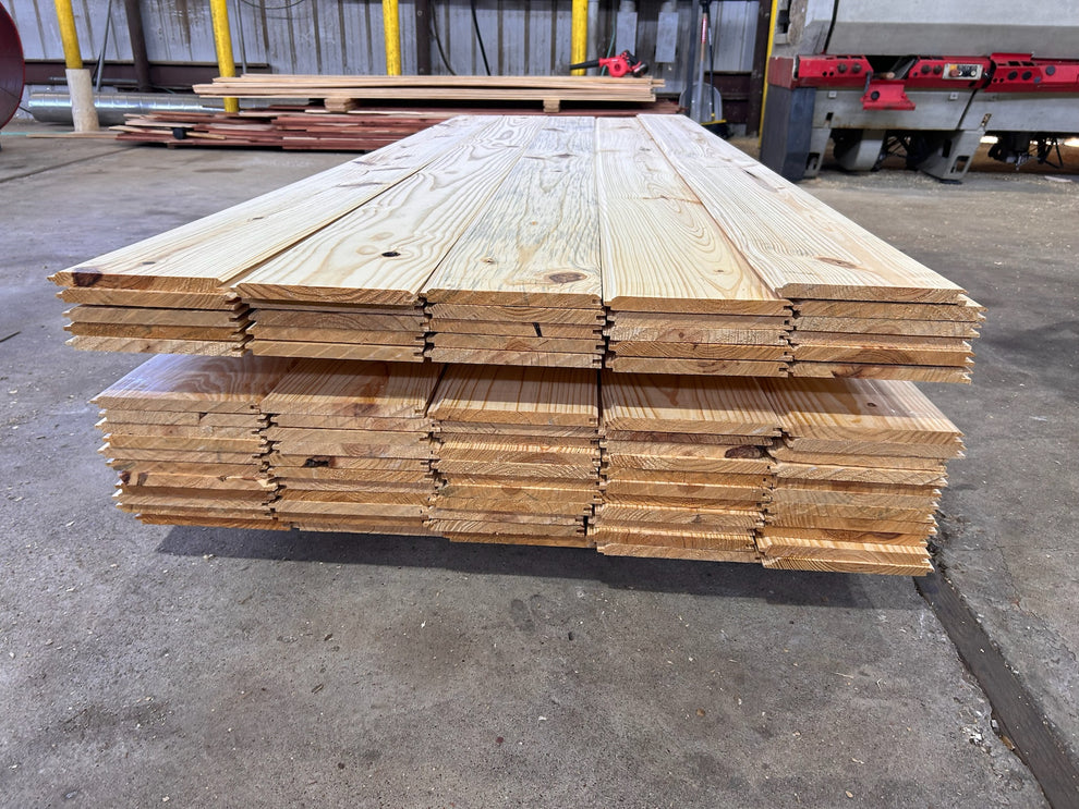 V-Groove 1x8x10' Knotty #2 Grade Pine – TexasVJoint.com