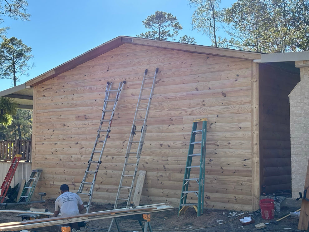 Log Cabin Siding 2x10"x16' Knotty #2 Grade Pine – TexasVJoint.com